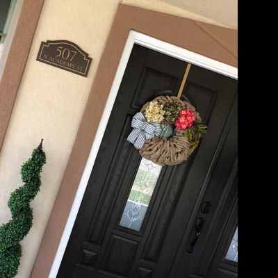 15x8 Welcome Home Number Plaque, Carved Number, Engraved Plaque ...