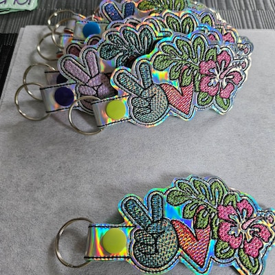 In the Hoop Embroidery Designs Features Key Fob Embroidery Design ...