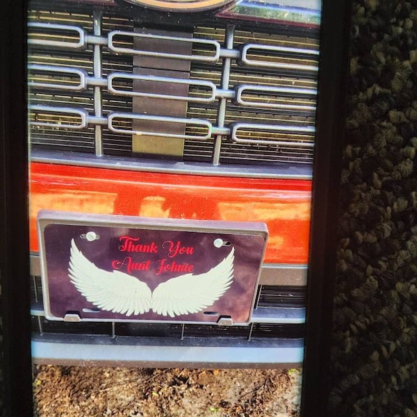 Personalized in Loving Memory Custom License Plate – Memorial Keepsake ...