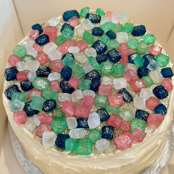 Beautiful Assorted Colour Edible Geodes, Rock Candy, Sugar Rocks for ...