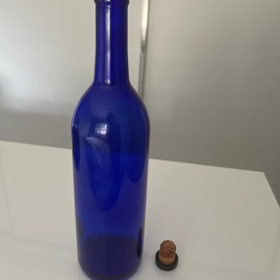 750 Ml Blue Cobalt Glass Solar Bottle Ho'oponopono Cleansing Tool - Etsy