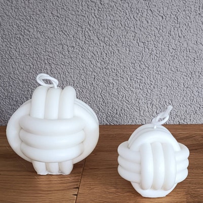 Ribbed Triangle Taper Candle Mold for Making Striped Column Soy Wax ...