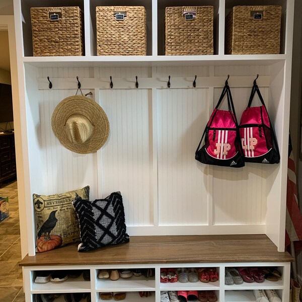 MIAMI Entryway Bench Shoe Storage Locker - Etsy