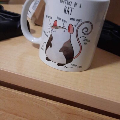 Rat Coffee Mug, Cute Rat Gift, Rat Lover, Rat Cup, Gift for Her, Him ...