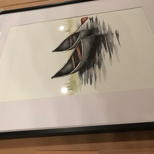 Three Canoes Watercolor Print, Watercolor Canoe Art, Kayak Art Print ...