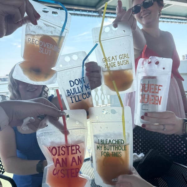Reusable Drink Pouches With Straws, Booze Bags, Custom Drink Pouches ...