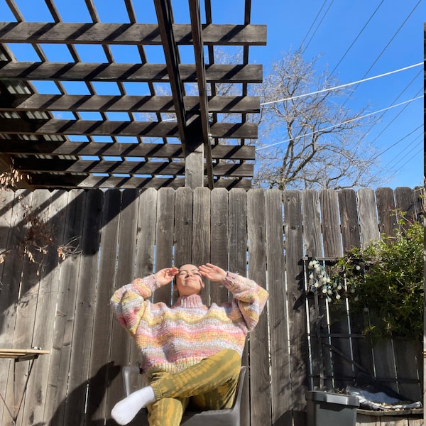 Hand Knitting Pattern -the Jupiter Jumper - Etsy