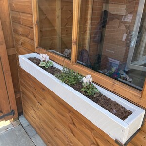 Hand Made Rough Sawn Corner Garden Flower Trough Planter, Herb ...
