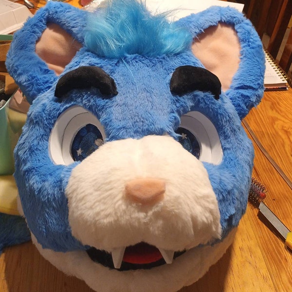 PDF PATTERN Small Cat DEX Kemono 'k-fusion' Fursuit Head Base - Digital ...