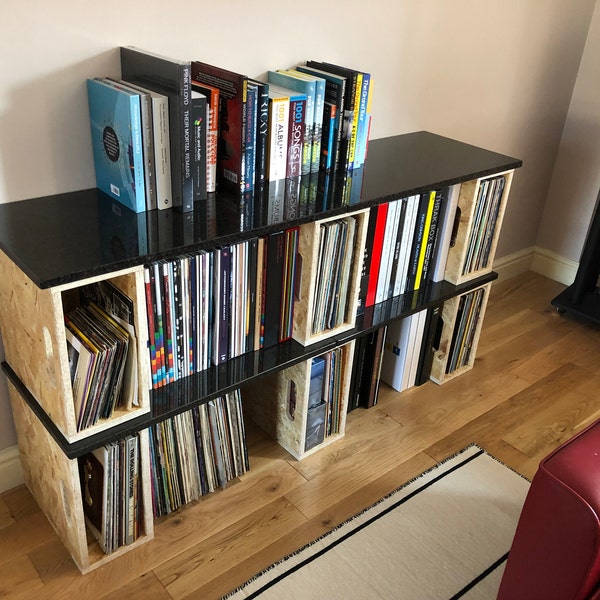 3 Pack 1/2 Width 12" Osb Record Crate - Etsy