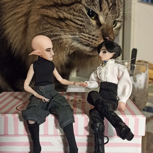 Full Set, Ball Jointed Doll, 1:24 Scale Micro Doll for Dollhouse ...