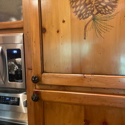 Pine Tree Triple Tile Left Mosaic 8x16 Hand Poured With Real Pewter ...