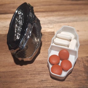 Skeleton Pill Box Goth Witchy - Etsy