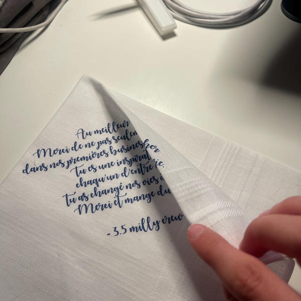 Elegant Lace Wedding Handkerchief, Embroidered Wedding Napkins, Father ...