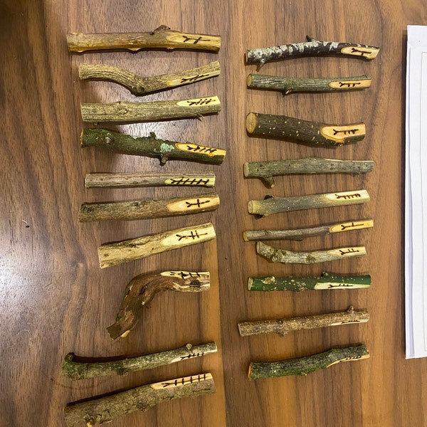 Celtic Tree Ogham Sticks - Etsy