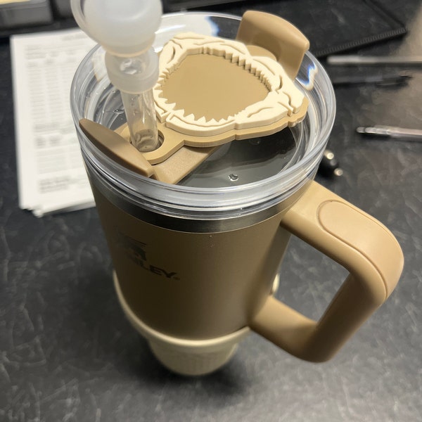 Great White Jaws Stanley Cup Topper, Shark Straw Topper, Shark Gifts ...