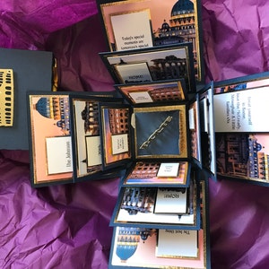 Navy Blue & Silver Exploding Wedding Invitation Boxes Luxury - Etsy