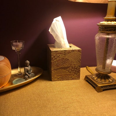 Handcrafted Tissue Box Cover Made With Japanese Chiyogami Washi Paper ...