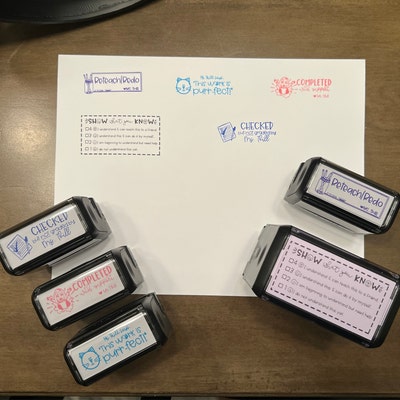 Show What You Know Checklist Self-inking Teacher Stamp - Etsy