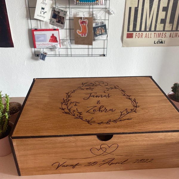 Personalized Wooden, Keepsake Memory Gift Box. Laser Engraved Christmas ...