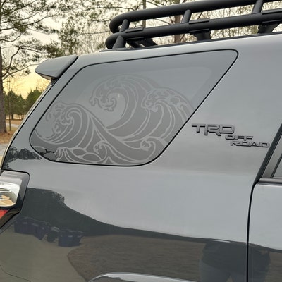 Fits 2003-2009 Toyota 4RUNNER Rear Side Windows American Flag Decal ...