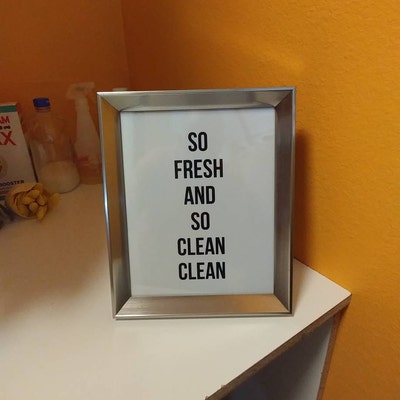 So Fresh and so Clean Clean Sign,laundry Room Decor, Black and White ...