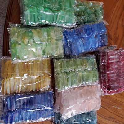 Slender Tiny Clear Quartz Crystal Points Beads Polished Crystal Stick ...