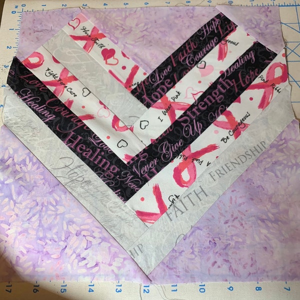 Scrappy Heart Quilt Block Pattern Download - Etsy