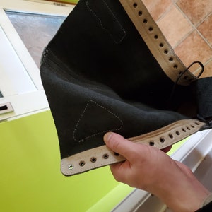 Personalised Handmade Brown Leather Single Buckle US Boot With Rubber ...