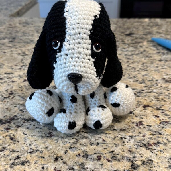 Puppy Spaniel Lilu Crochet Pattern. Dog Knotted Lovey Crochet Pattern ...