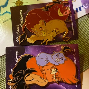 Lion King Simba, Timon and Pumbaa Enamel Fantasy Pin - Etsy