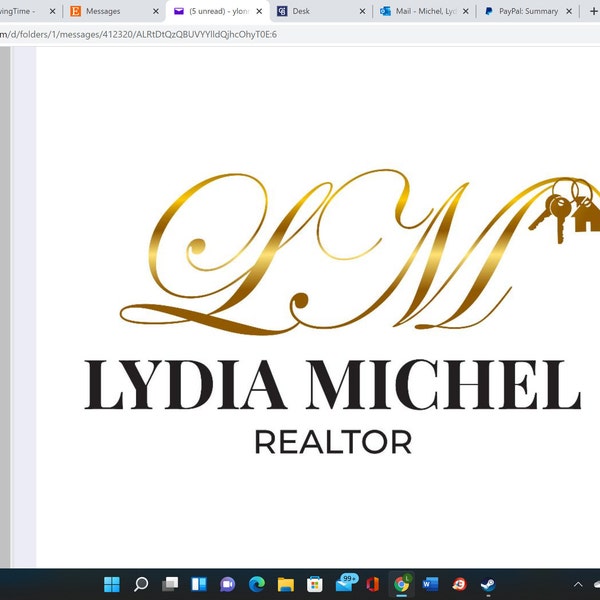 Premade Bronze Metallic Real Estate Logo Design, Real Estate Icons ...