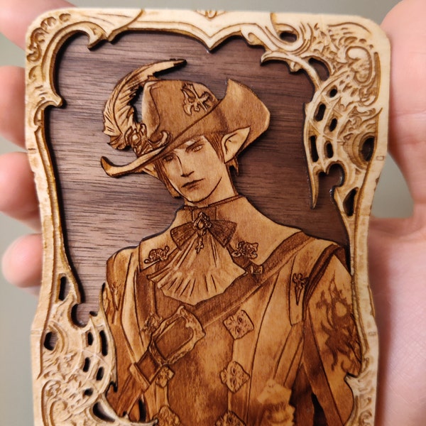 Custom Wooden Final Fantasy 14 / XIV Triple Triad Card - Etsy