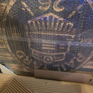 Hand-crafted CNC Engraved Personalized Business Flag: Rustic Burnt Wood ...