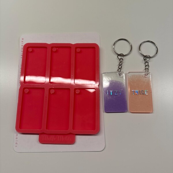 Credit Card Puller Mold Keychain Card Extractor Silicone Resin Mold ...