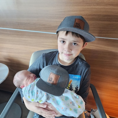 Brother Matching Sibling Hats, Big Bro, Lil Bro Snapback Caps, Big ...