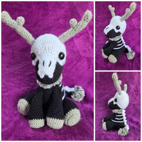 CROCHET PATTERN for Little Cryptid Amigurumi, Cute Monster Pattern, Skull Goth Halloween Decor ...