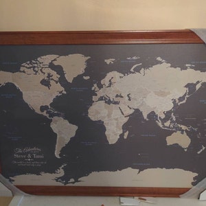 Personalized Vintage World Push Pin Travel Map Push Pin | Etsy