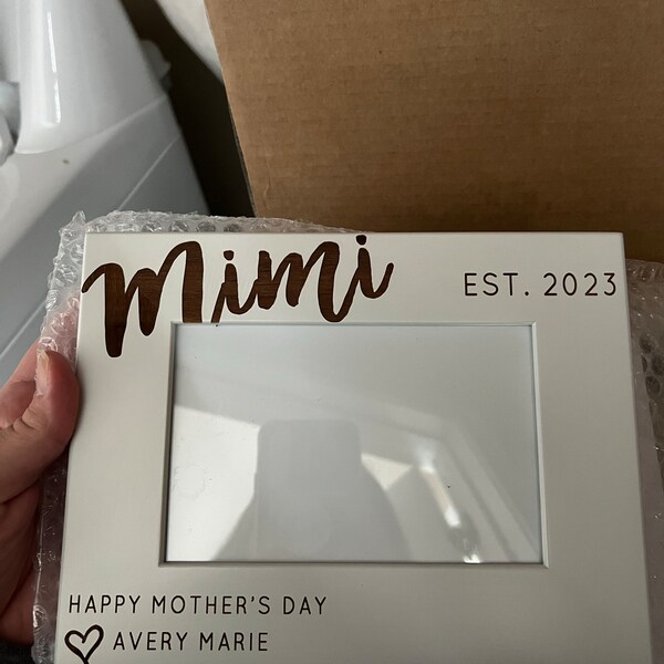 Personalized Mothers Day Grandma Picture Frame, Grandchildren Names ...