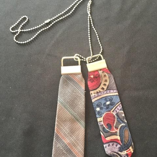 Memory Key Chain From a Loved One’s Clothes or Ties - Etsy