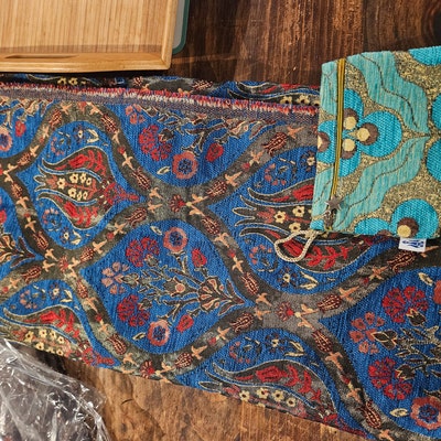 Upholstery Fabric,turkish Fabric by the Yards,turkish NAVY BLUE ...