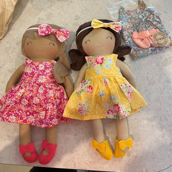 Handmade Rag Doll, Design Your Own Doll, Custom, 40cm 16, Dress up Doll ...