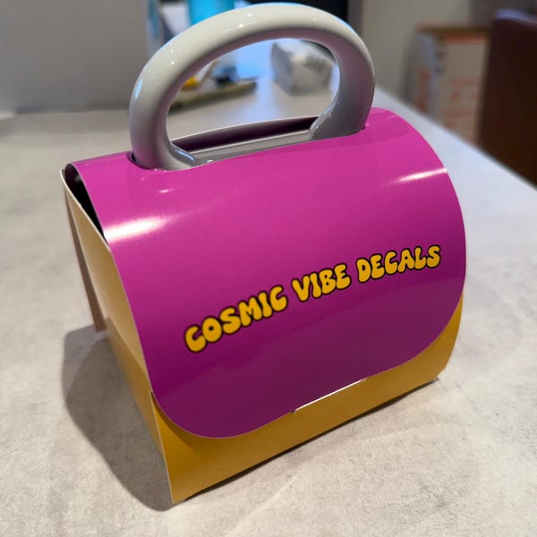 A4 Size Mug Box, Bag Design, Canva Template, Gift Box, Editable in ...