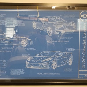 1967 Pontiac Firebird Blueprint Poster 18x24 digital Image File - Etsy