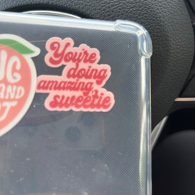 You're Doing Amazing Sweetie Retro Waterproof Sticker - Etsy