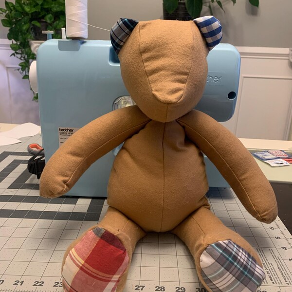 Memory Bear Pattern VIDEO Tutorial All Sizes Included, Keepsake Bear - Etsy