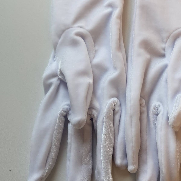 Princess WHITE Polyester Spandex Stretch Velvet Fabric by the Yard for ...