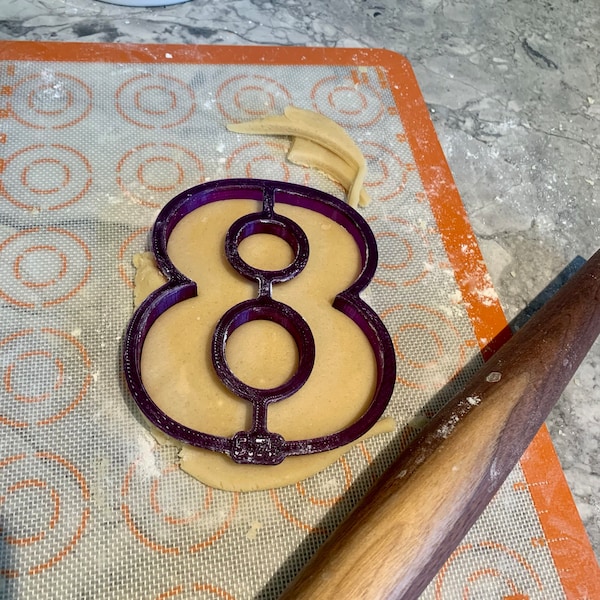 8 Eight Cookie Cutter and Fondant Cutter and Clay Cutter - Etsy