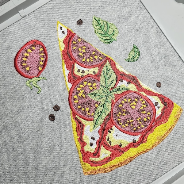 Italian Pizza Machine Embroidery Design, Fast Food Embroidery Pattern ...