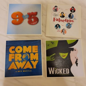 Custom Musical Playbill Coasters - Etsy